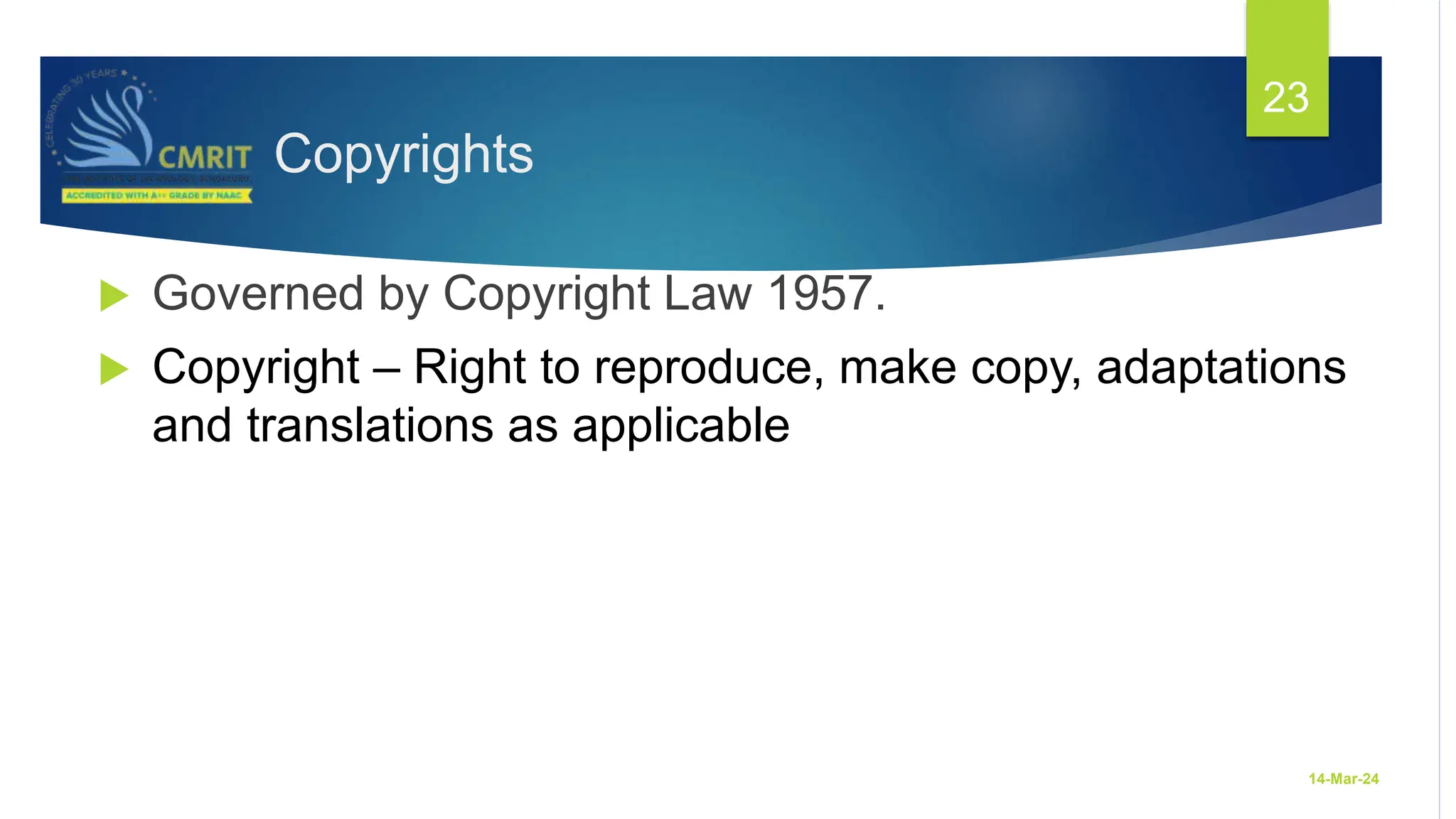 RESEARCH METHODOLOGY & INTECTUAL PROPERTY RIGHTS CMRIT MODULE-3 ...