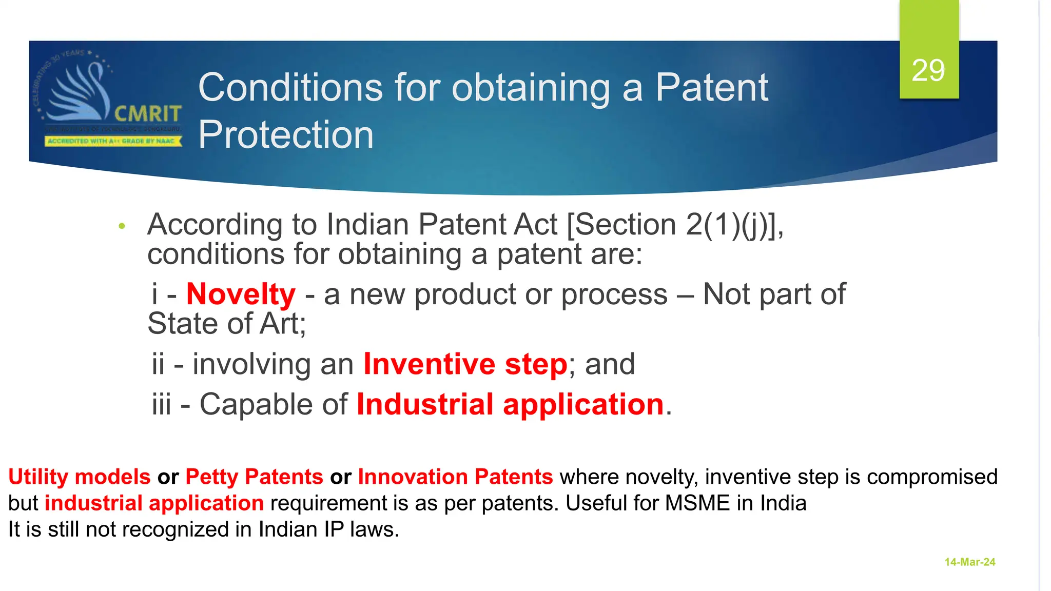 RESEARCH METHODOLOGY & INTECTUAL PROPERTY RIGHTS CMRIT MODULE-3 ...