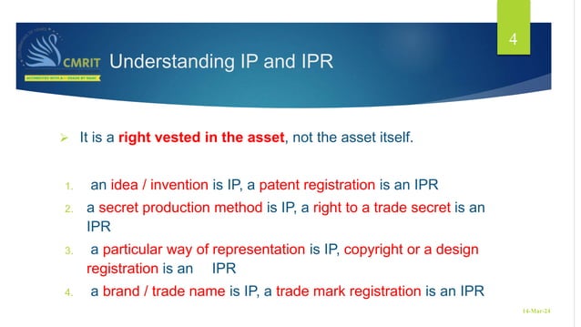 RESEARCH METHODOLOGY & INTECTUAL PROPERTY RIGHTS CMRIT MODULE-3 ...