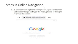 Online Navigation-Empowerment Technologies for Grade 11/12 | PPTX