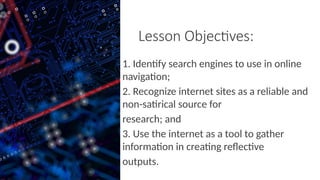 Online Navigation-Empowerment Technologies for Grade 11/12 | PPTX