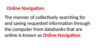 Online Navigation-Empowerment Technologies for Grade 11/12 | PPTX