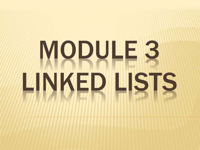 Module 3 Dara structure notes | PPT