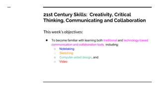 Module 3 21st century skills creativity, critical thinking ...
