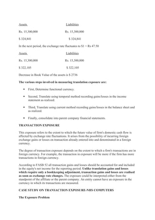 Module 3 & 4 GFM - Management of Foreign Exchange Risk etc Theory.docx