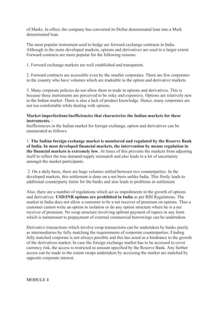 Module 3 & 4 GFM - Management of Foreign Exchange Risk etc Theory.docx