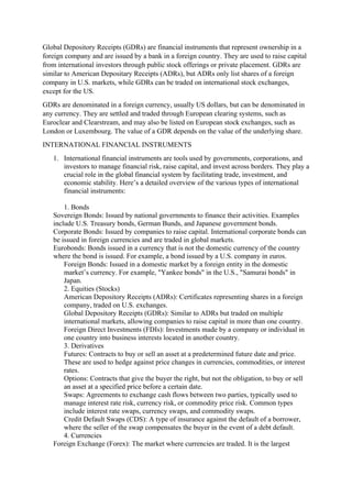 Module 3 & 4 GFM - Management of Foreign Exchange Risk etc Theory.docx