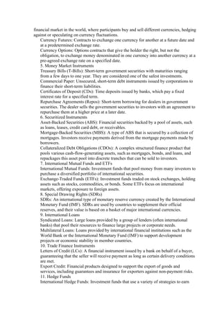 Module 3 & 4 GFM - Management of Foreign Exchange Risk etc Theory.docx