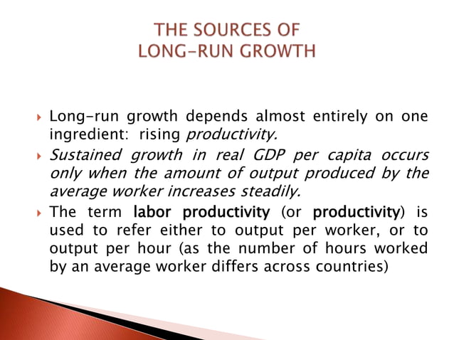 Long-run Economic Growth | PPTX | Business | Business and Finance