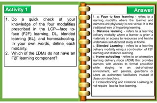 Education Module lesson design assessment | PPT