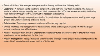 Roles and Functions of Managers - Module 3 abm01 | PPTX