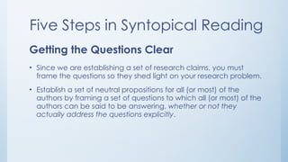 Mortimer Adler's How to Read a Book for TH780 | PPTX