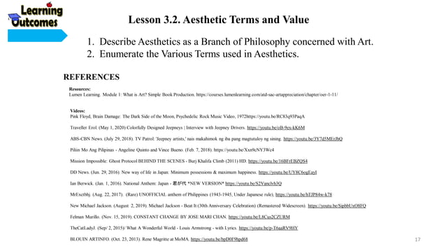 MODULE 3 (Aesthetics - Study of Art and Beauty).pdf | Design | Fine Art