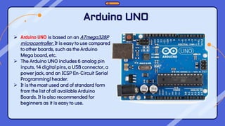 ARDUINO OVERVIEW HARDWARE SOFTWARE AND INSTALLATION.pptx
