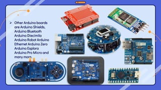 ARDUINO OVERVIEW HARDWARE SOFTWARE AND INSTALLATION.pptx | Operating Systems | Computer Software ...