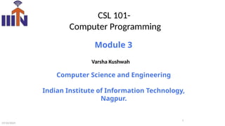 Module_3_Arrays - Updated.pptx............ | PPTX