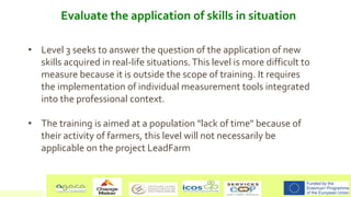 Assessment - Training of trainers - LeadFarm Project | PPT