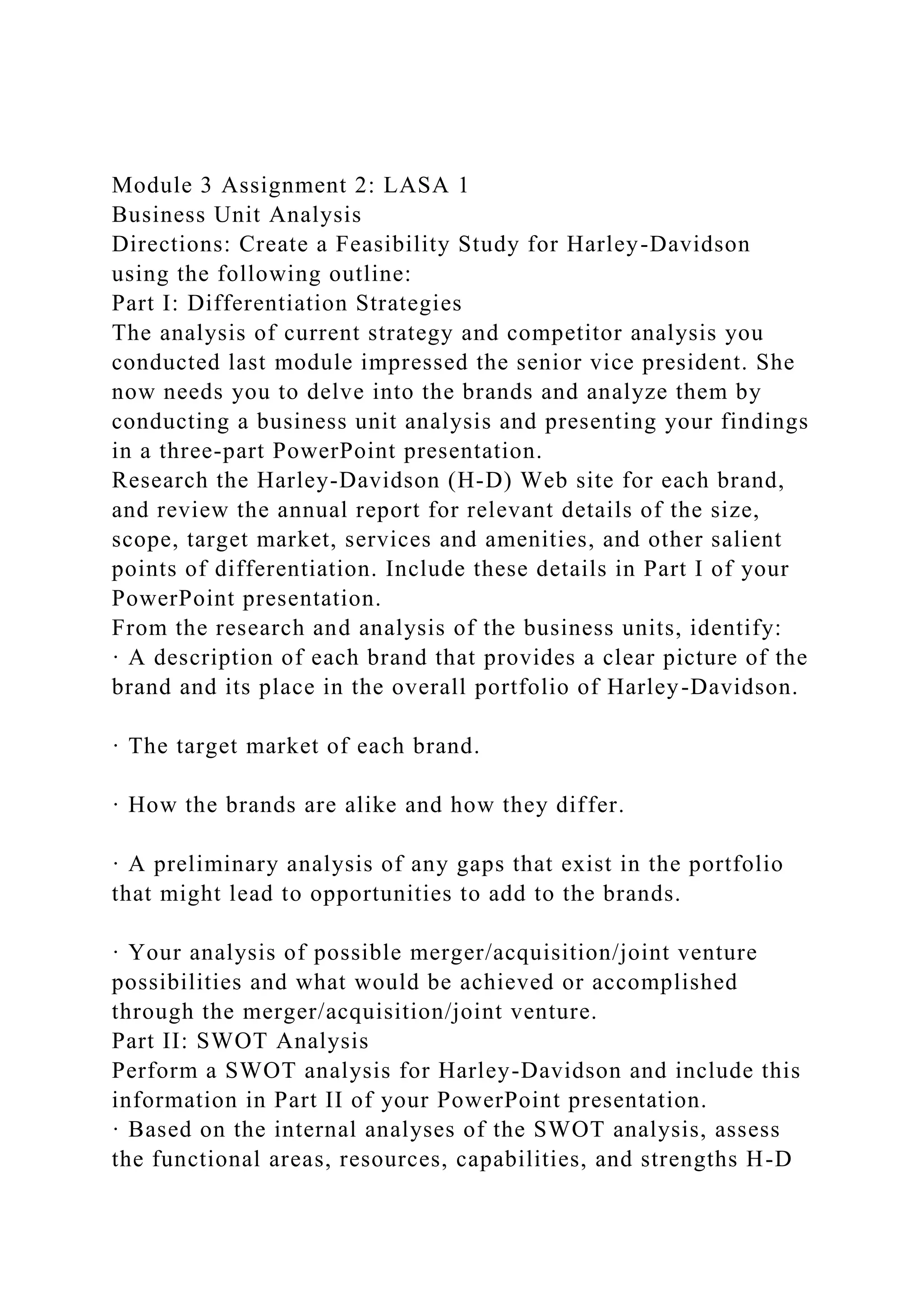Module 3 Assignment 2 LASA 1Business Unit AnalysisDirections.docx