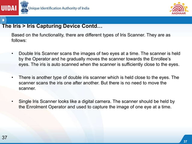Aadhaar Biometric How To Tutorial - Module 3 bioetric_data_entry_16012014_eng | PPT