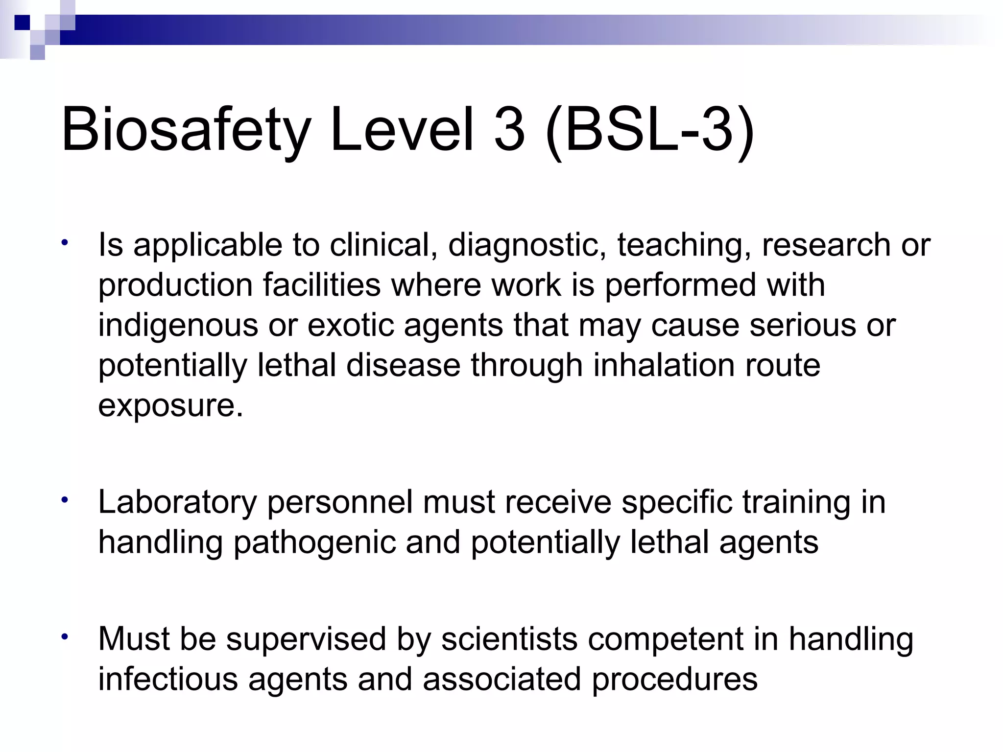 Module 3 biosafety principles & microbiologycal risk group 21 1-18 | PPT