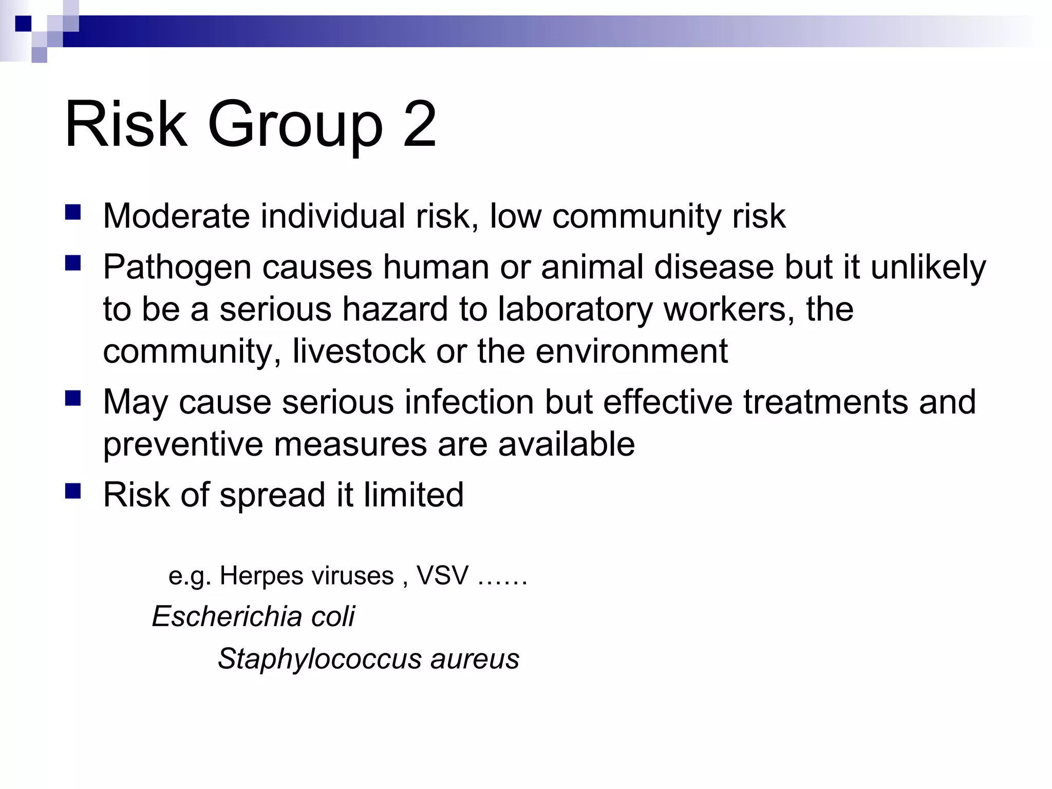 Module 3 biosafety principles & microbiologycal risk group 21 1-18 | PPT