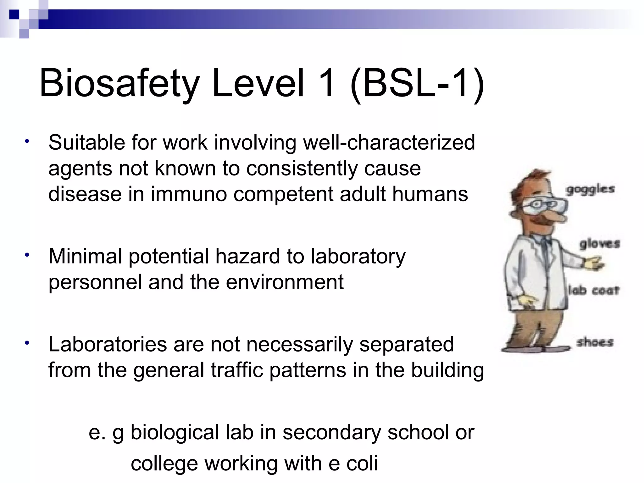 Module 3 biosafety principles & microbiologycal risk group 21 1-18 | PPT