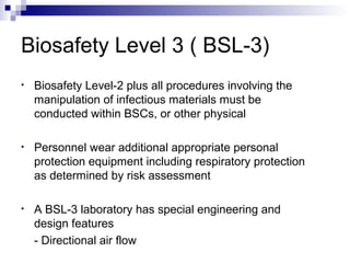 Module 3 biosafety principles & microbiologycal risk group 21 1-18 | PPT