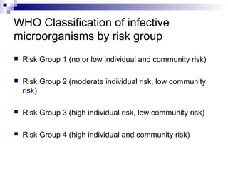 Module 3 biosafety principles & microbiologycal risk group 21 1-18 | PPT
