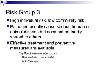 Module 3 biosafety principles & microbiologycal risk group 21 1-18 | PPT