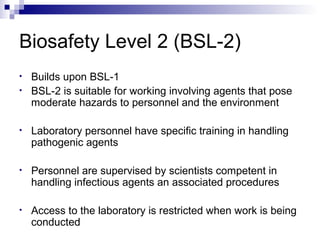 Module 3 biosafety principles & microbiologycal risk group 21 1-18 | PPT