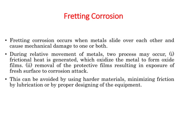 Corrosion, its causes and consequences and different control strategies ...