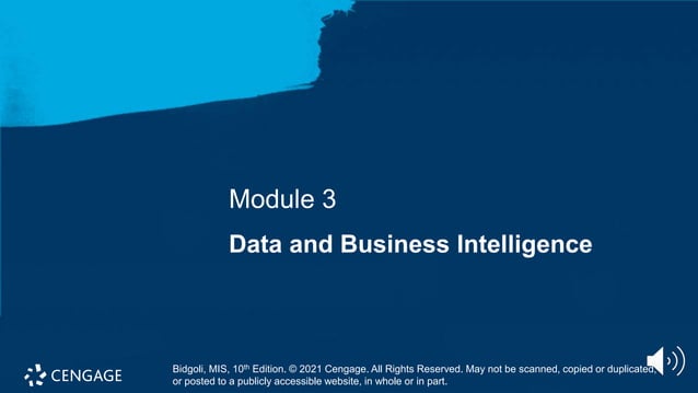 MOK8 Module 3 Data and Bus Intelligence | PPTX