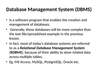 Module 3 Database systems for DIPLOMA.pptx