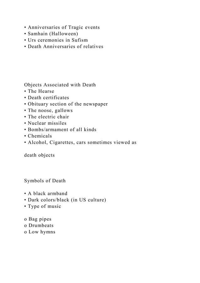 Module 3 Death & Dying Death in Childhood Adult Assu.docx