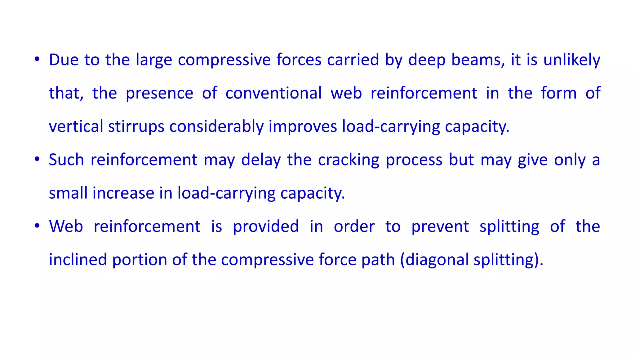 Design and Detailing of RC Deep beams as per IS 456-2000 | PPTX