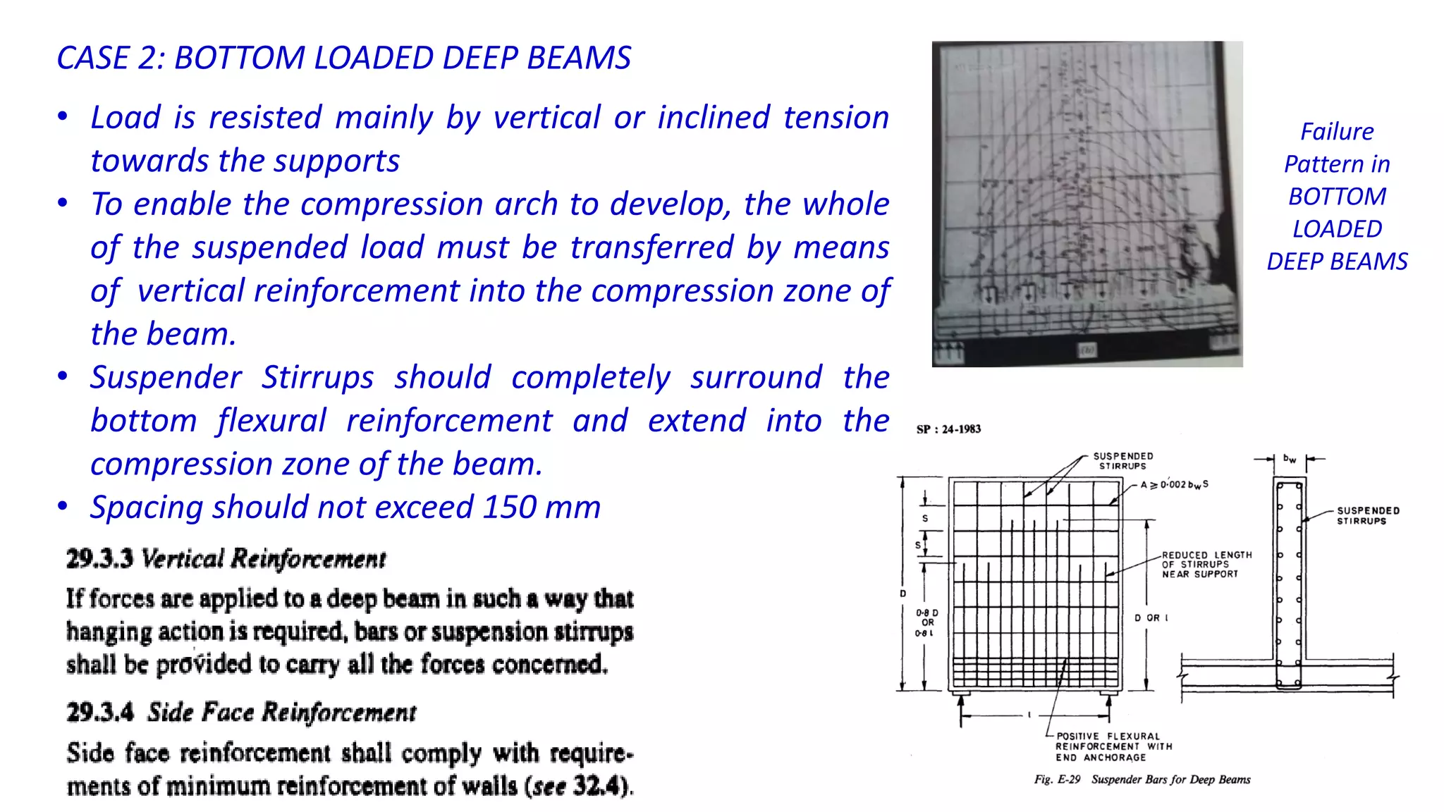 Design and Detailing of RC Deep beams as per IS 456-2000 | PPTX