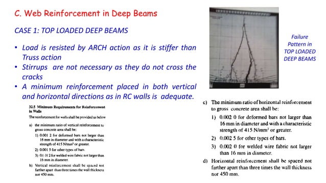 Design and Detailing of RC Deep beams as per IS 456-2000 | PPTX | Civil ...
