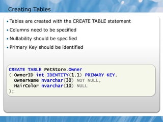 Module 3 design and implementing tables | PPT