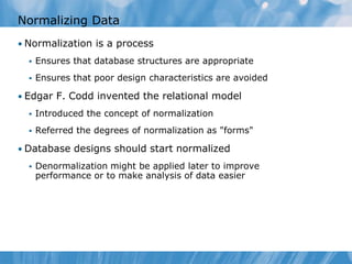 Module 3 design and implementing tables | PPT