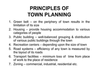 Town/ city planning development engineering ppt | PPTX
