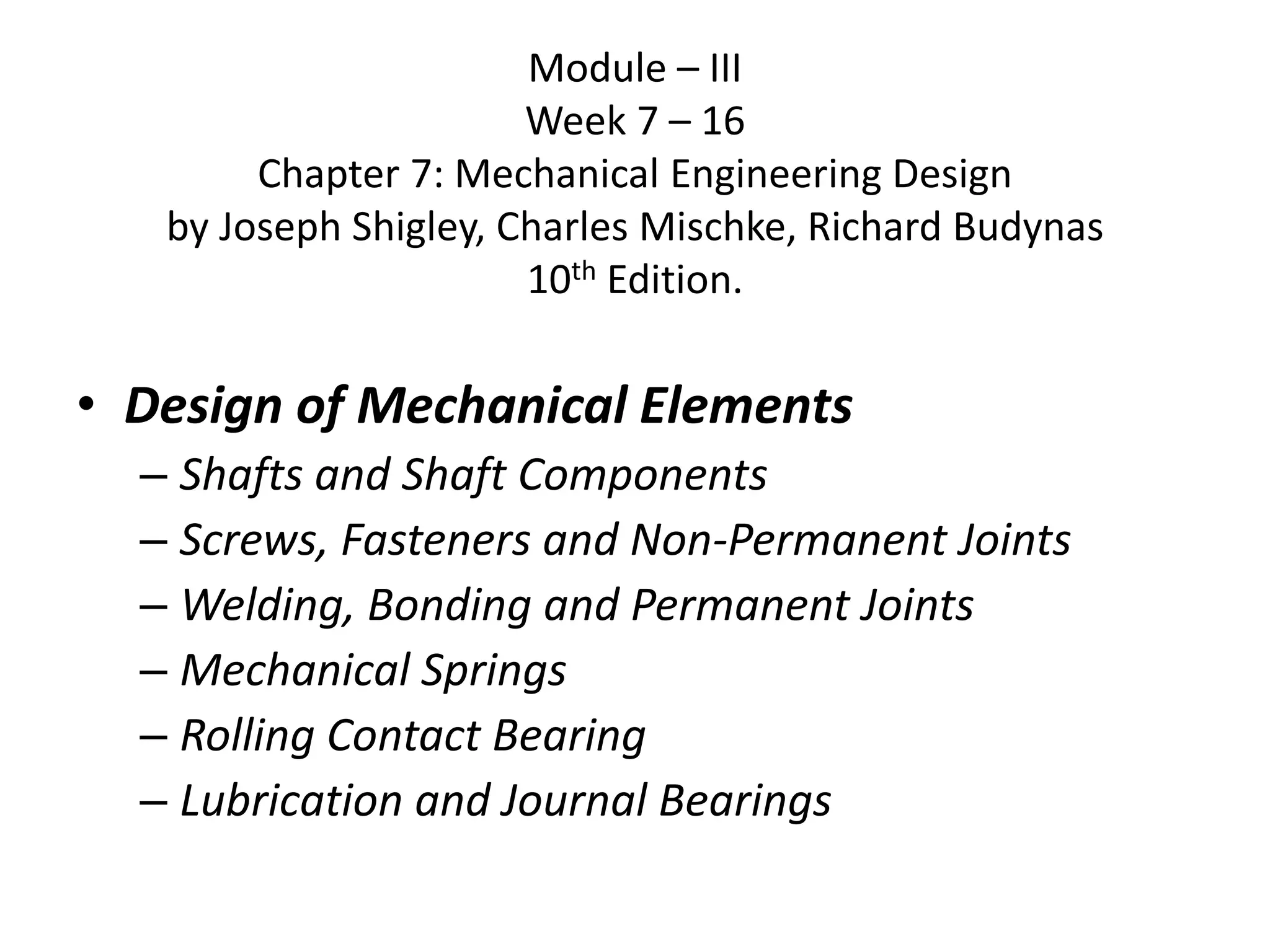Module_3E.ppt machine design for mechanical engineers | PPT