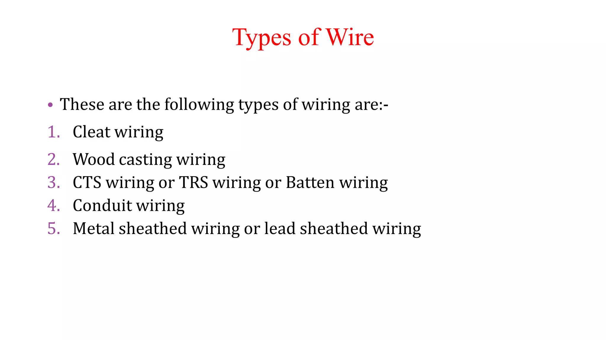 Types of wires, three phase system earthing | PPTX | Home Appliances ...