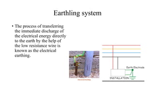 Types of wires, three phase system earthing | PPTX
