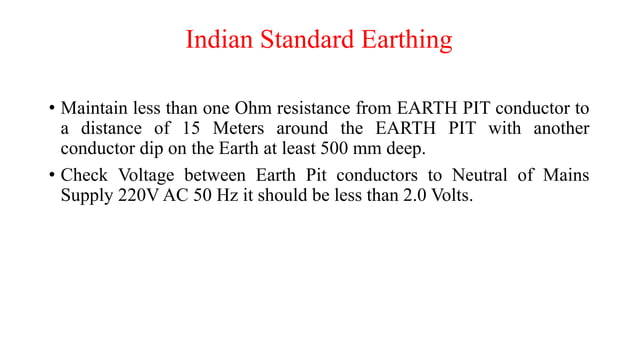 Types of wires, three phase system earthing | PPTX | Home Appliances ...