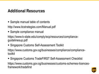 Module 3 establishing a trade compliance program | PDF