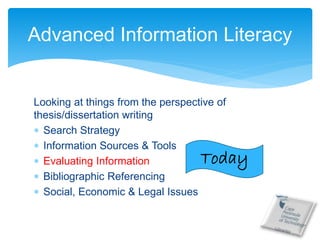 Module 3: Evaluating Information | PPT