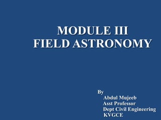 Fields Of Astronomy