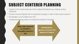 Curricular Designs - Planning, Instruction and Assessment | PPSX