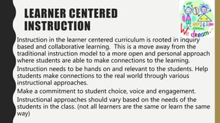 Curricular Designs - Planning, Instruction and Assessment | PPSX