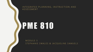 Curricular Designs - Planning, Instruction and Assessment | PPSX